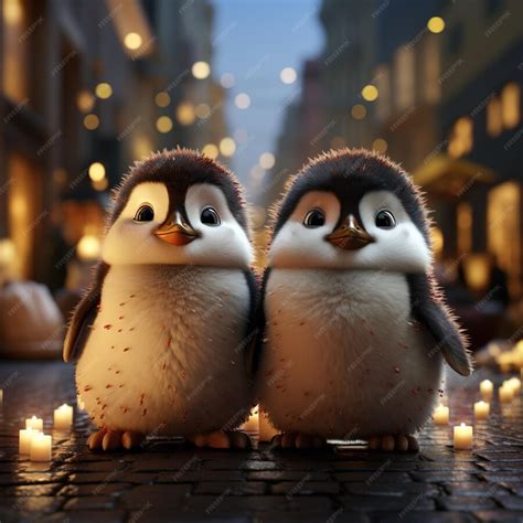Premium Ai Image Cartoon Pengwin