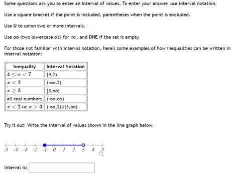 Solved Some Questions Ask You To Enter An Interval Of Chegg