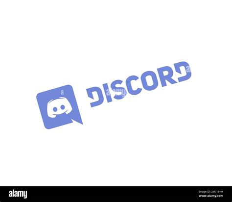 Discord Software Rotated Logo White Background Stock Photo Alamy