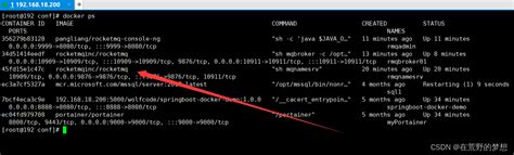 docker安装rocketmq教程 csdn博客