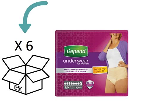 Depend Pants Voor Vrouwen Super 6 Pakken 60 Stuks Hulpmiddelonlinenl