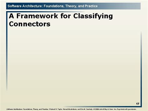 Software Connectors Software Architecture Lecture 7 Copyright Richard