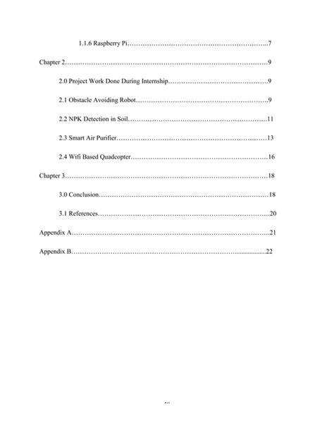 internship report on iot and robotics pdf