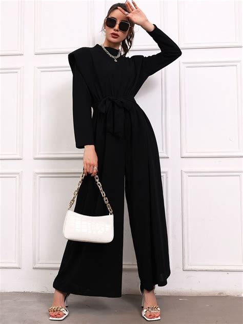 Pin By Fashion Outfits On فساتين سهره Wide Leg Jumpsuit Wide Leg
