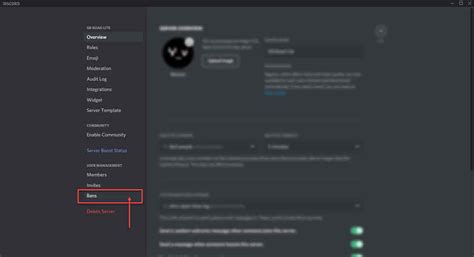 how to unban someone on discord