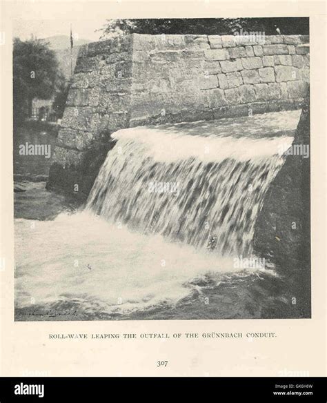 A Roll Wave A Type Of Wave Phenomenon Is Seen Leaping Over The Outfall Of The Grunnbach