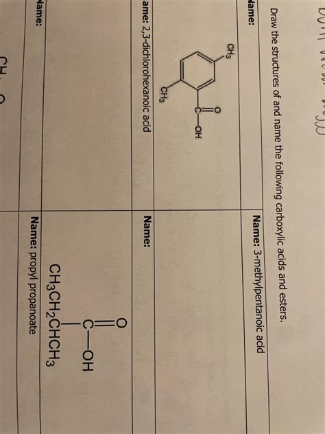 Answered: Draw the structures of and name the… | bartleby