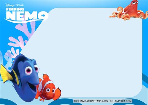 8 Finding Nemo Birthday Invitation Templates