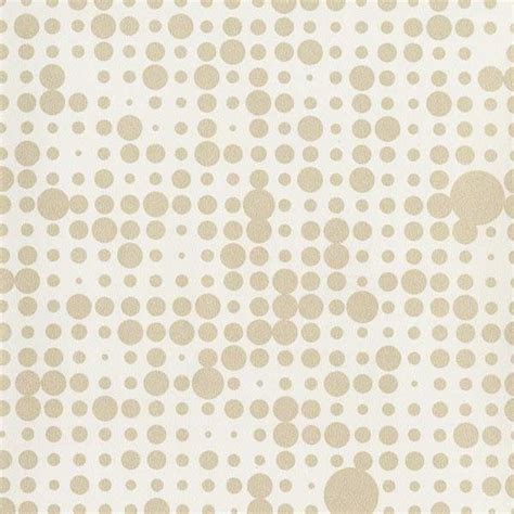 Beige And Cream Polka Dot Wallpaper