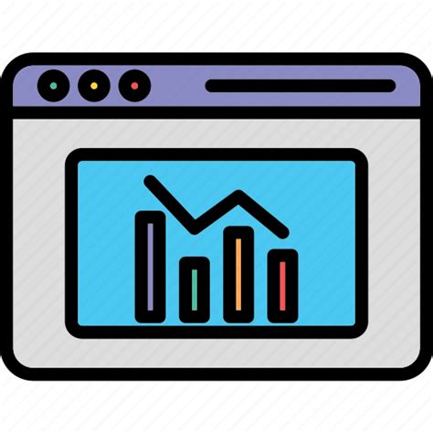 Graph Seo Performance Analytics Strategy Business Icon Download
