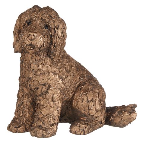 Frith Sculpture Lucy Cockapoo Dog By Adrian Tinsley H20cm Bronze
