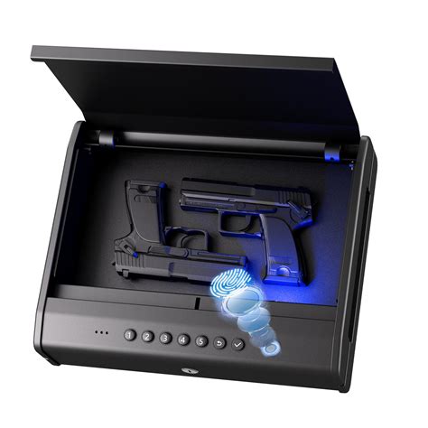 Biometric Gun Safe For Handgun Pistol Safe With Fingerprintbacklit K