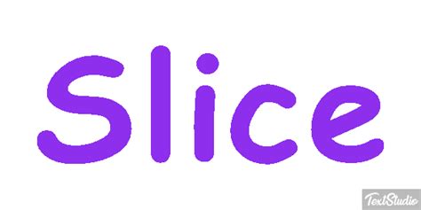 Slice Word Animated  Logo Designs