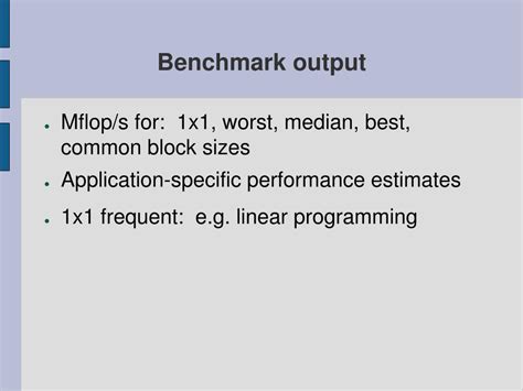 Ppt Adaptable Benchmarks For Register Blocked Sparse Matrix Vector