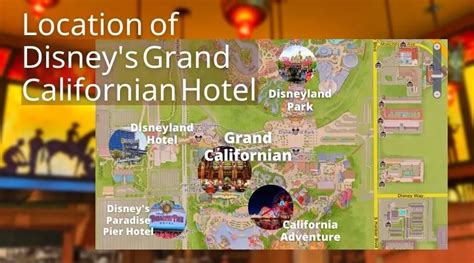 Disneyland California Hotel Map Disney Resort Anaheim Parking