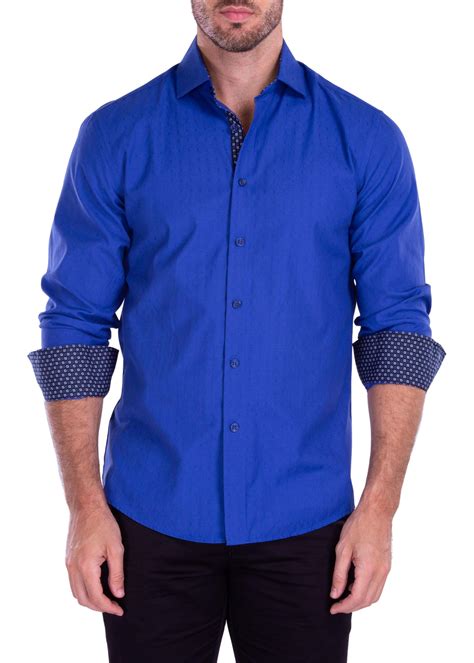 Royal Blue Mens Dress Shirt Mens Royal Blue Satin Slim Fit Shirt