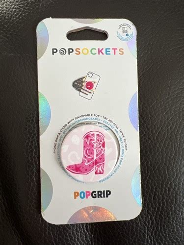 Popsockets Popgrip Lets Go Girls Pink Boot 840173741238 Ebay