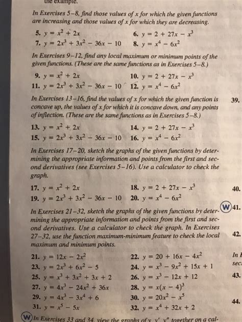 solved the example in exercises 5 8 find those values of x