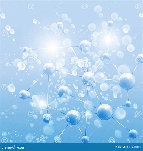 Blue Abstract Background Molecule Structure Stock Vector Illustration Of Biology Chemical