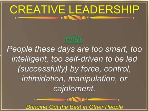 Creative Leadership Ppsx