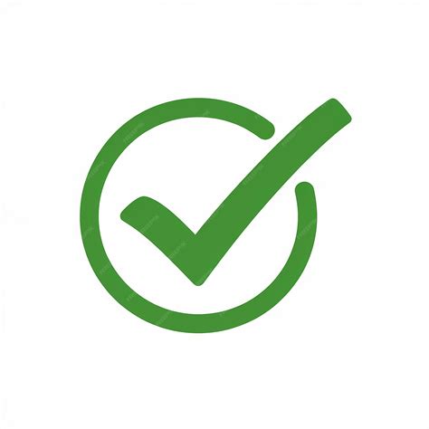 Checkmark Inside A Circular Boundary Premium Ai Generated Vector