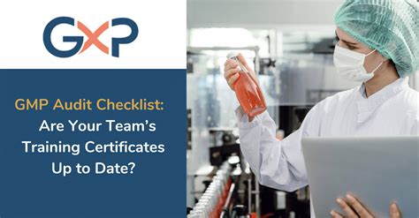 Gmp Audit Training Certificates Guide