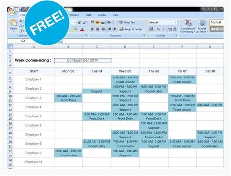 Rota Planner Excel At Makayla Hampton Blog