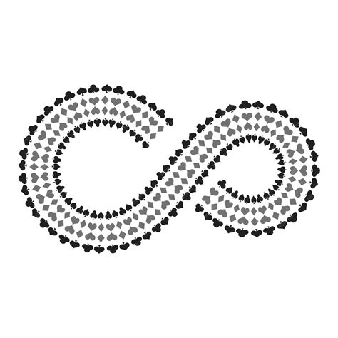 Premium Vector Floral Decorative Design Infinity Shape Vector