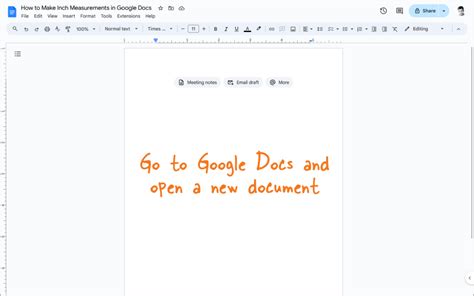 How To Make Inch Measurements In Google Docs