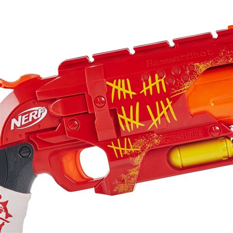 NERF Zombie Strike Hammershot - Red - Blaster-Time