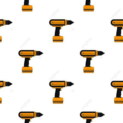 웹 벡터 일러스트 레이 션에 대 한 노란색 전기 드라이버 드릴 패턴 원활한 플랫 스타일 손 건축업자 플라스틱 배경 일러스트 및 사진 무료 다운로드 Pngtree