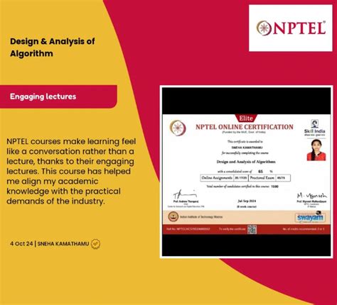 Sneha Kamathamu On Linkedin Nptel Iitmadras