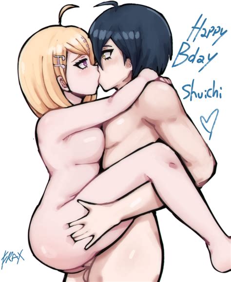 Rule 34 1boy 1boy1girl 1girls Ahoge Akamatsu Kaede Ass Big Breasts