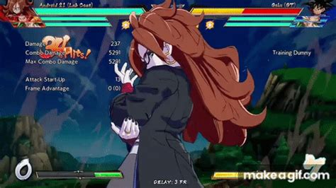 Android Lab Coat EASY Triple Stomp Loops DBFZ On Make A GIF Android Lab Coat EASY Triple Stomp Loops DBFZ On Make A GIF