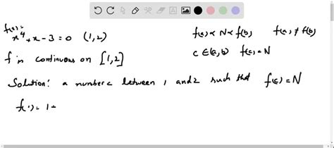 Solved51 54 Use The Intermediate Value Theorem To Show That There Is A