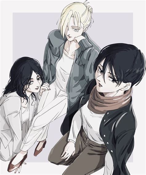Mikasa Annie Pieck Attack On Titan Fanart Attack On Titan Art