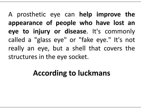 Eye Prosthesis And Rehabilitation Pdf