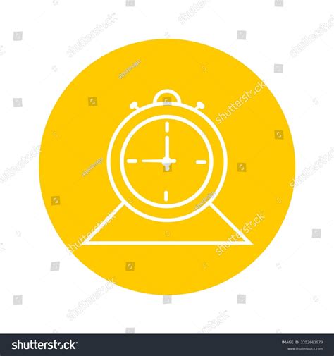 Table Clock Icon Vector Alarm Clcok Stock Vector Royalty Free 2252663979 Shutterstock