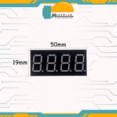 Led Display 0 56 7 Segment 4 Bit Digit Tube Red Common Cathode Digital Shopee Philippines