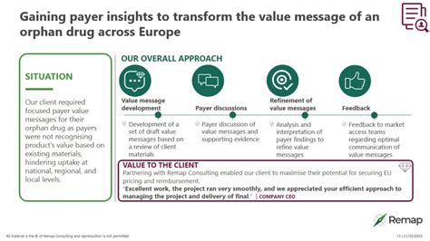 gaining payer insights to transform the value message of an orphan drug