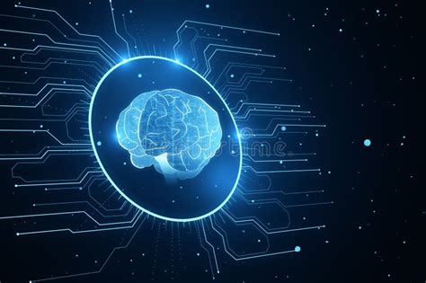 Neural Network Artificial Intelligence And Brainstorming Idea Concept