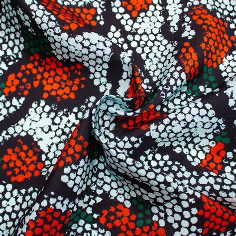 Smuv Multicolour Abstract Rayon Linen Blend Fabric The Fabric Sales