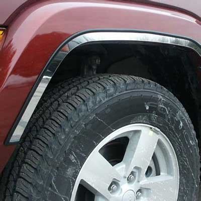 Jeep Commander Chrome Fender Well Trim 6pc 2006 2007 2008 2009