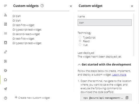 issue with duplicating custom widgets in azure api management developer portal microsoft qanda