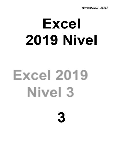 Manual Excel Nivel 3 Pdf Macro Informática Microsoft Excel