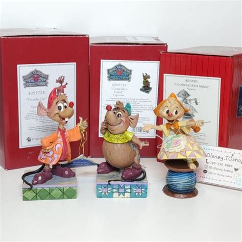 Disney Traditions Jim Shore Enesco Cinderella Jaq Gus Mary Shopee