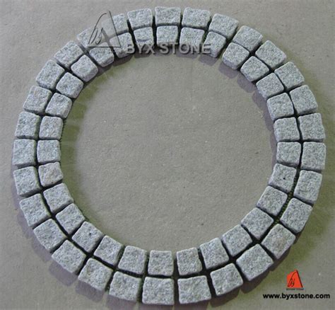 Pavé Rond Rond De Jardin Extérieur Normal Du Granit G603 Pour L