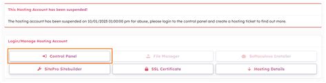 What To Do If Your Website Is Suspended In Free Hosting Aeonfree