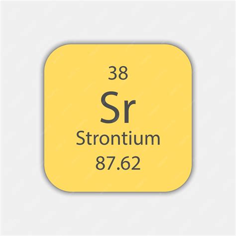 Premium Vector Strontium Symbol Chemical Element Of The Periodic