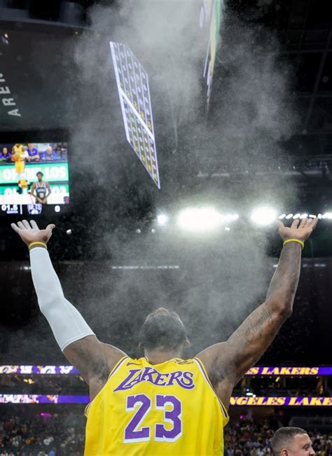 Why Does Lebron James Throw Chalk In The Air Nba Icon Explains Pre